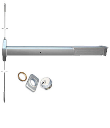 IDC (7102-DU-48-G1) Grade 1 Concealed Vertical Rod Panic Hardware (CZ ...