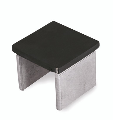 End Cap For Square Slotted Tube (E1100150/MB) | Wholesale Glass & Supplies