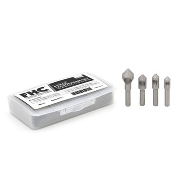 FHC 4 Piece Countersink Set for Aluminum No. 6 to 16 Screws