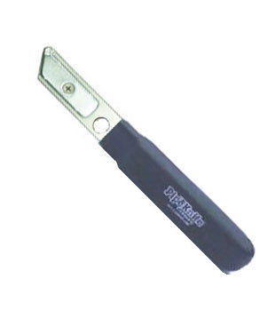 9" Steel Long Handle Razor Flat Cut Out Knife | Wholesale Glass & Supplies