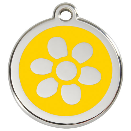 Crown King Prince Dog ID Tag, Blue Enameling, Stainless Steel name Tag