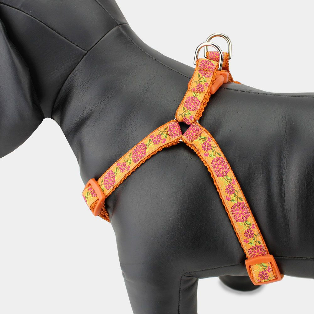 Custom Step In Dog Harness, Optional Front D-ring & Adjustable Breast strap
