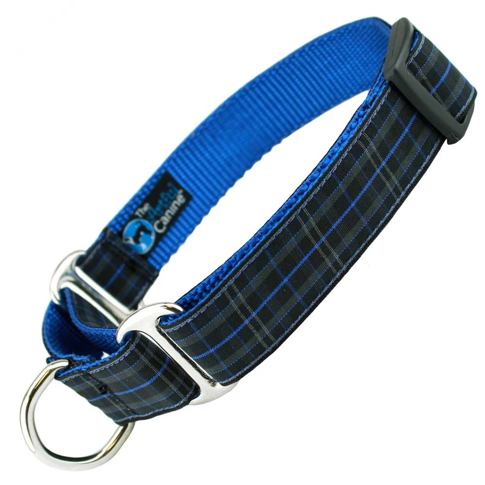 Plaid Dog Collar, Pride of Scotland Tartan, Quick Release, Grey