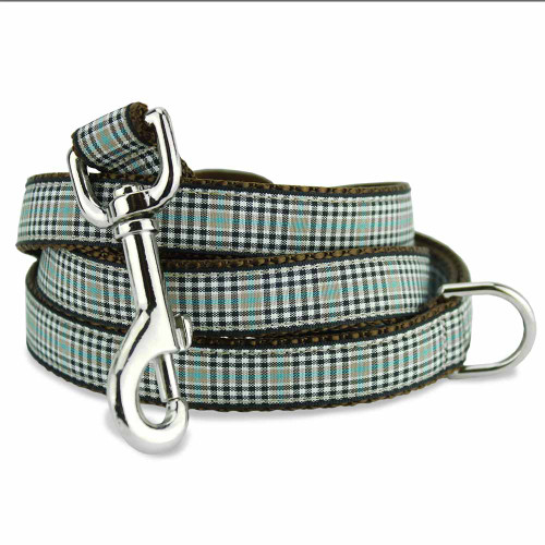 Plaid Dog Leash, Burns Tartan, 5’ Long, D-ring, Nylon
