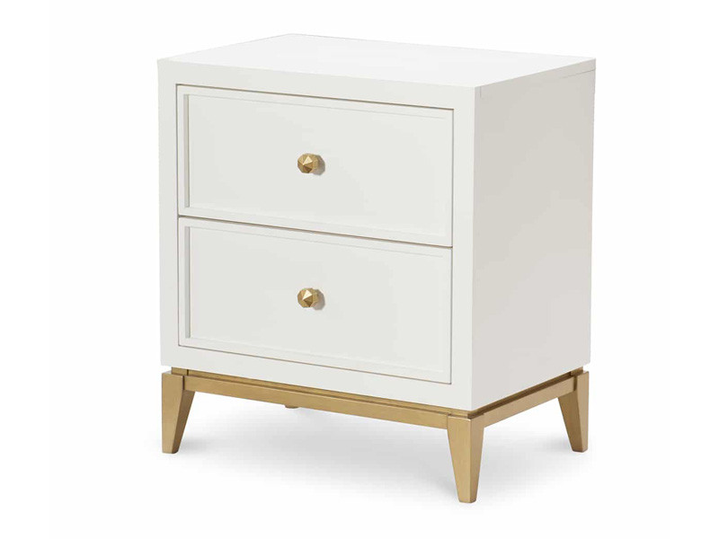 Tribeca Plain-Front Nightstand - Bedroom Source