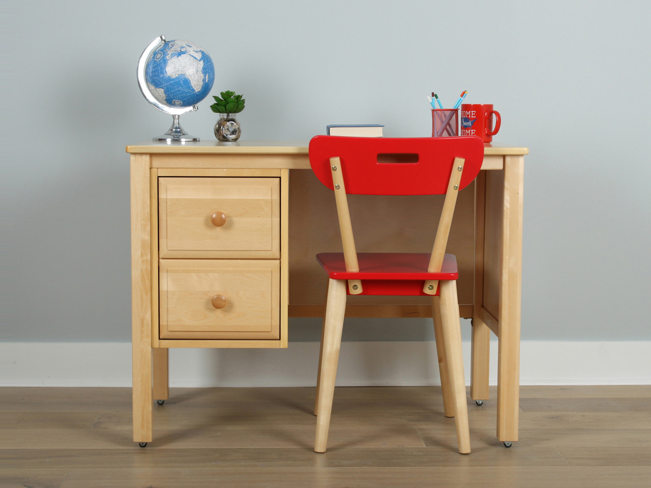 Maxtrix 2 Drawer Short Student Desk - Bedroom Source