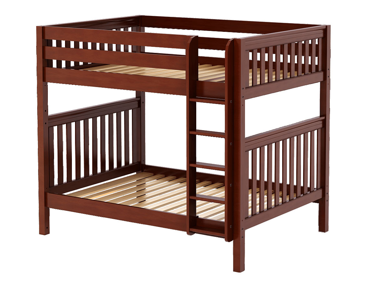 Maxtrix High Bunk Bed w/Straight Ladder, Full/Full - Bedroom Source