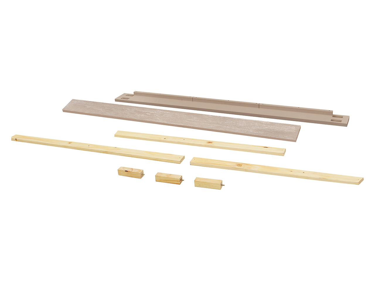 Beckett Full Size Bed Conversion Kit - Sandbar Finish