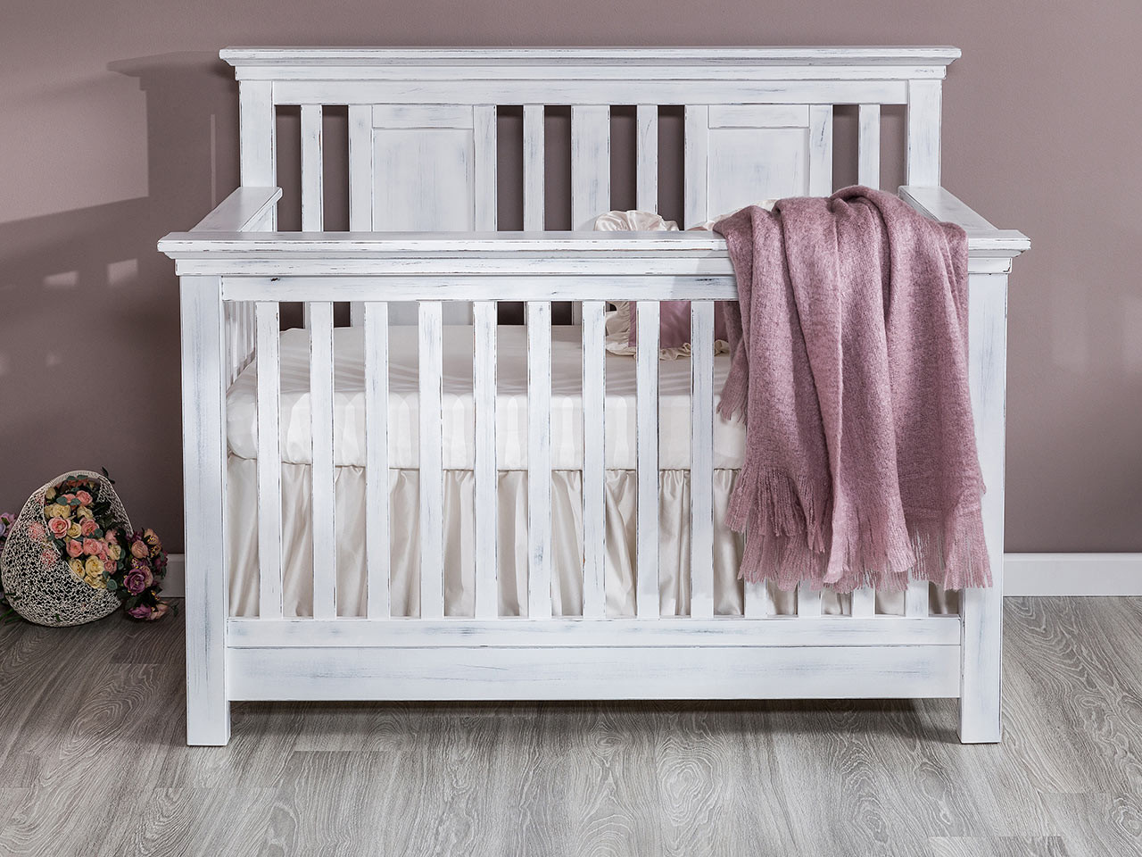 Karisma Convertible Crib w/ Open Back - Romina - Bedroom Source