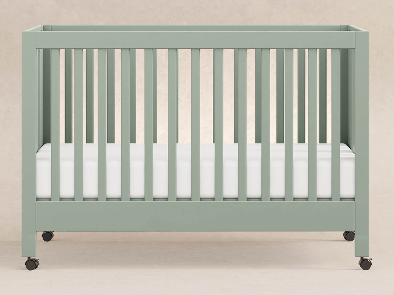 Babyletto Maki Full-Size Portable Folding Crib w/ Toddler Bed ...