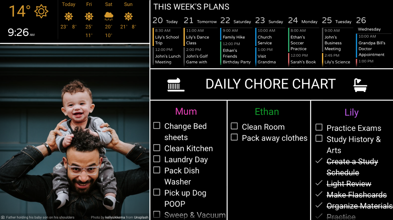 DAKboard Australia: Bella Linda - Smart Displays Bringing Custom ...