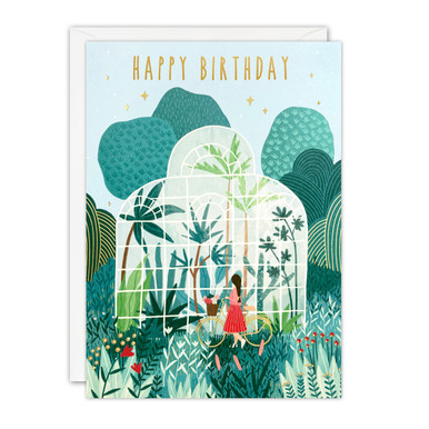 HB - GREENHOUSE BDAY- 5 x 7 CARD - Nelson Line