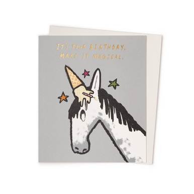 HB - MAGICAL UNICORN - 4.5 x 5.25 CARD - Nelson Line