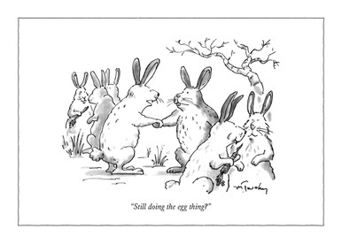 EGG THING - 5 x 7" EASTER CARD - Nelson Line