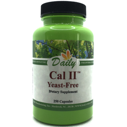 Cal II Yeast Free™ 250 Capsules - Daily Manufacturing
