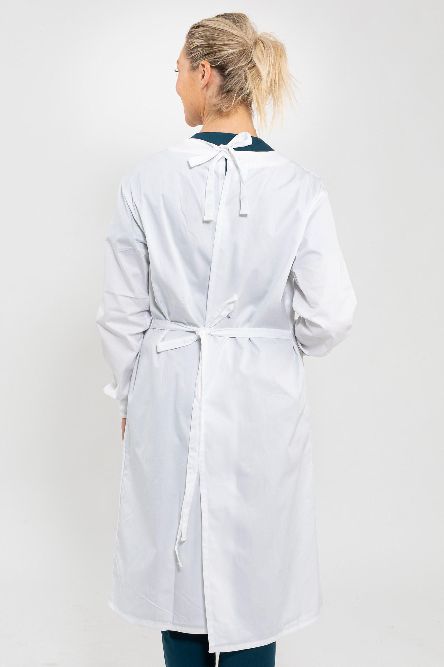 White Lab Gown Unisex | Knit Cuff Lab Gown Australia