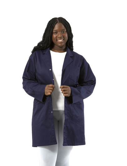 Classic Fit Deep Blue Lab Coat