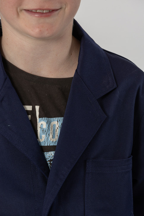 Junior Lab Coat Navy - Lab Coat Co