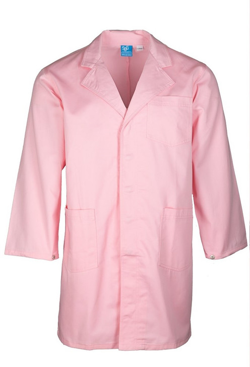 Classic Fit Pink Lab Coat - Lab Coat Co