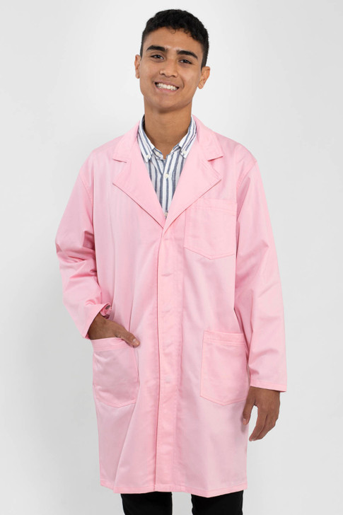 Classic Fit Pink Lab Coat - Lab Coat Co
