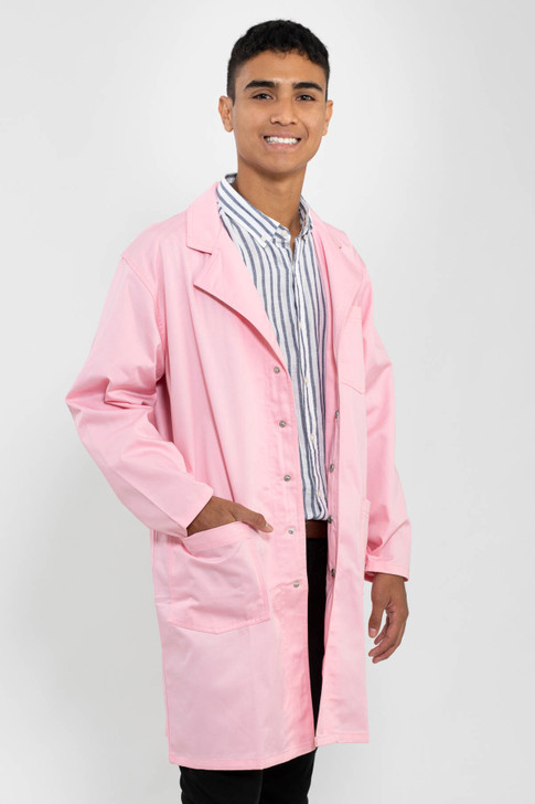 Classic Fit Pink Lab Coat - Lab Coat Co