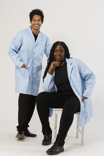 Lab Coat | Classic Fit Blue Unisex Lab Coat