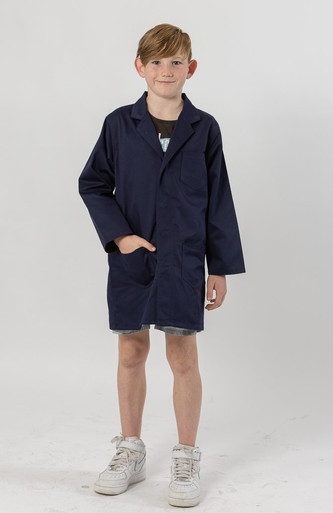 Junior Lab Coat Navy - Source SBG