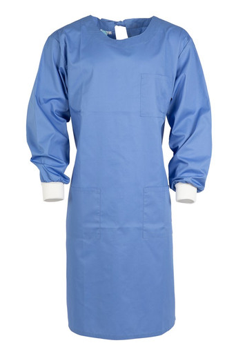 Medium Blue Unisex Lab Gown - Source SBG