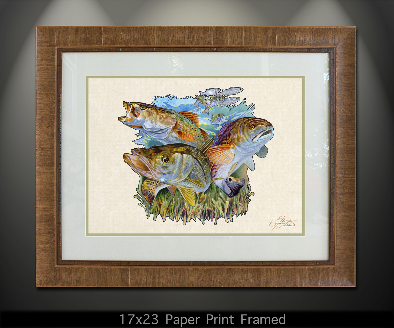 (Original) "Inshore Slam" (SOLD) - Jason Mathias Art Studios