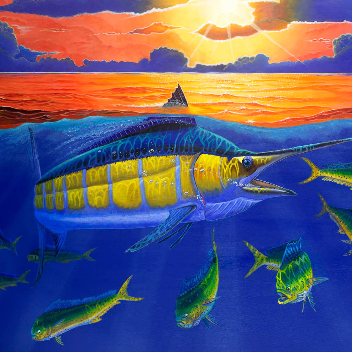 (Original) "Magical Marlin" (Available) - Jason Mathias Art Studios