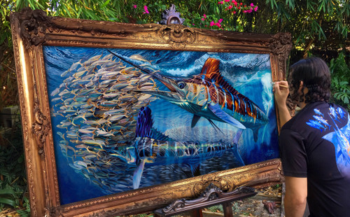 (Original) "White Rabbit" (SOLD) - Jason Mathias Art Studios