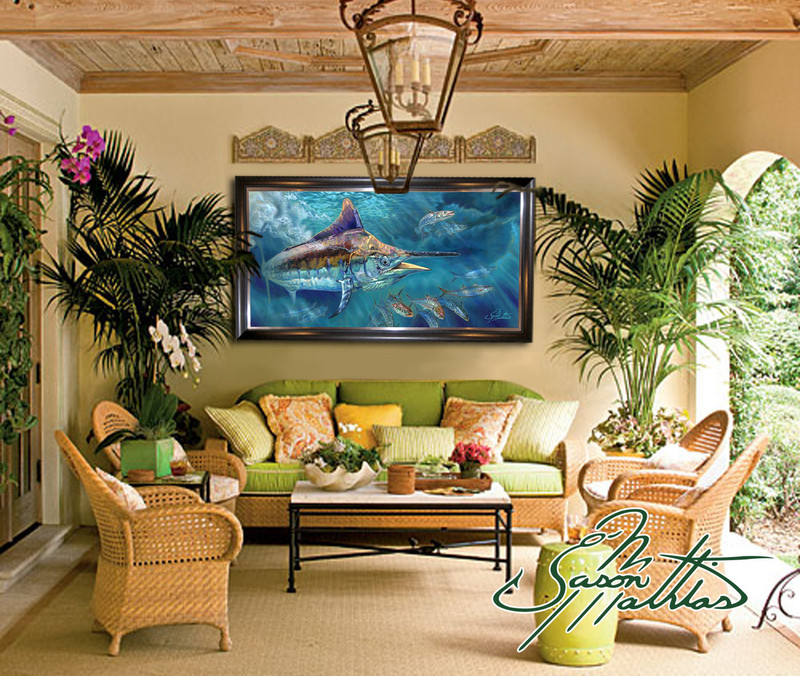 Liquid Metal (Black Marlin) - Jason Mathias Art Studios