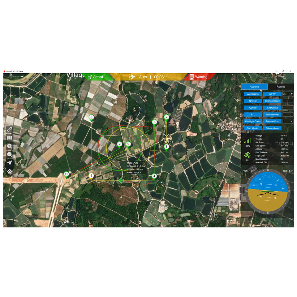 LAUNCH Ground Control Software For Drone.