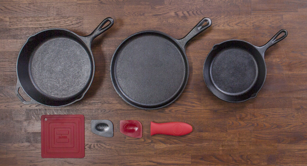 Lodge 6 Piece Cast Iron Skillet Set - Lodge Cookware