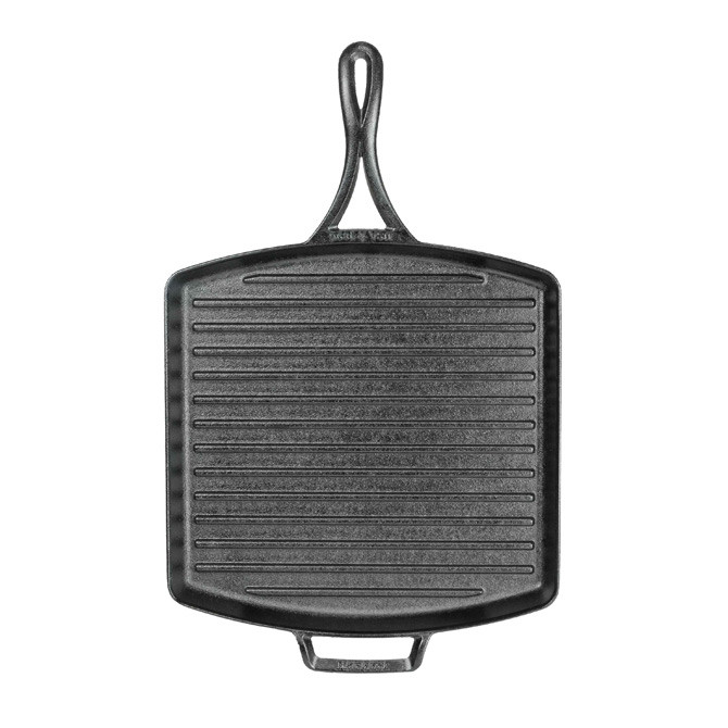 Blacklock Triple Seasoned Cast Iron 12 Inch Square Grill Pan - Lodge ...
