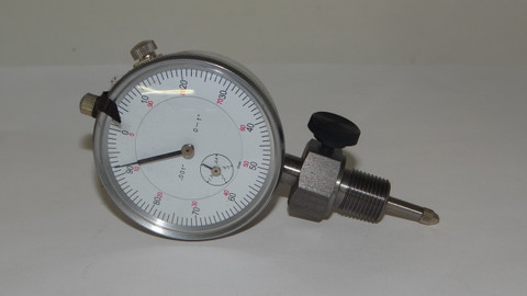 1" Travel Indicator w/14mm Spark Plug Adapter - L.A.D. Specialties