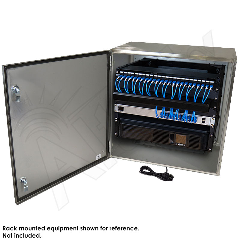 Altelix 24x24x16 19" NEMA 4X Stainless Steel Weatherproof Enclosure ...