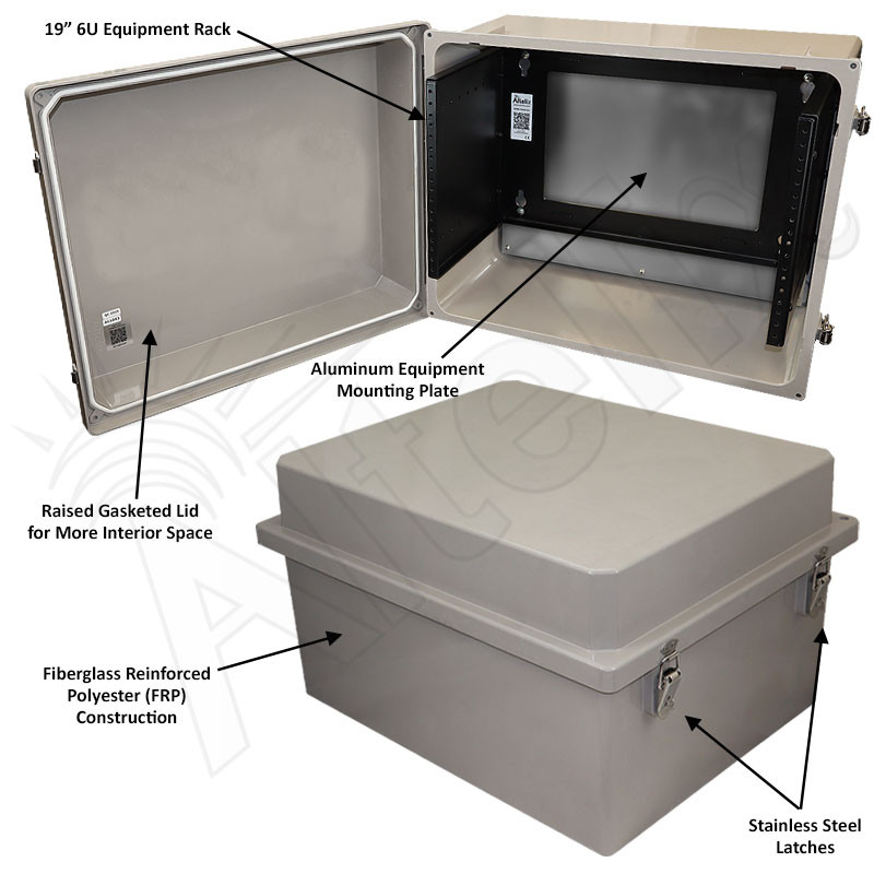 Weatherproof NEMA Enclosures for 19" Equipment Racks