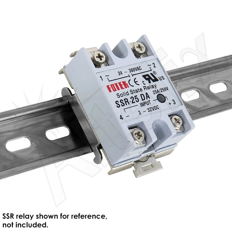 35mm DIN Rail Mounting Clip for SSR Type Relays - Altelix