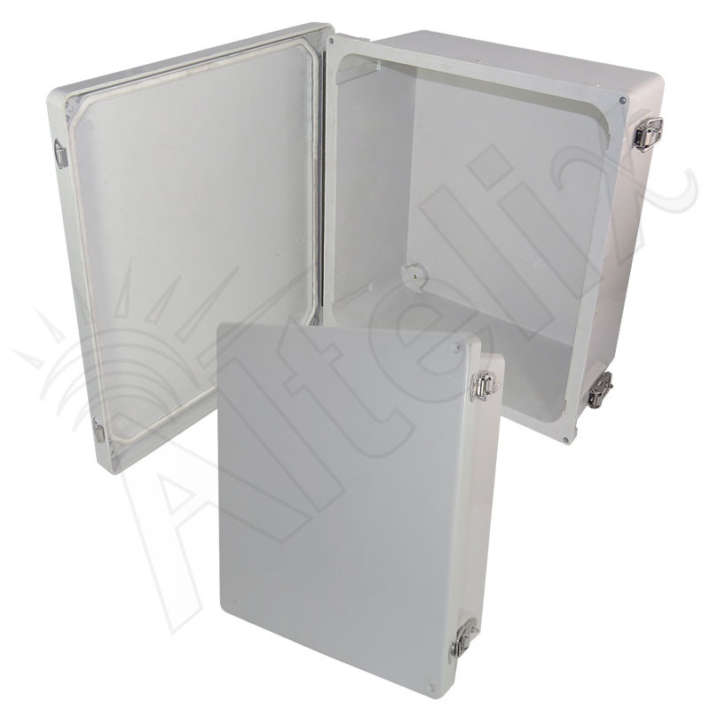 Altelix 14x12x6 Fiberglass NEMA 4X Weatherproof Enclosure with Quick ...