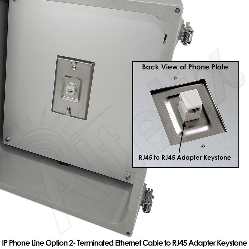 Altelix 14x12x6 NEMA 4X Outdoor Weatherproof IP Phone Call Box with ...