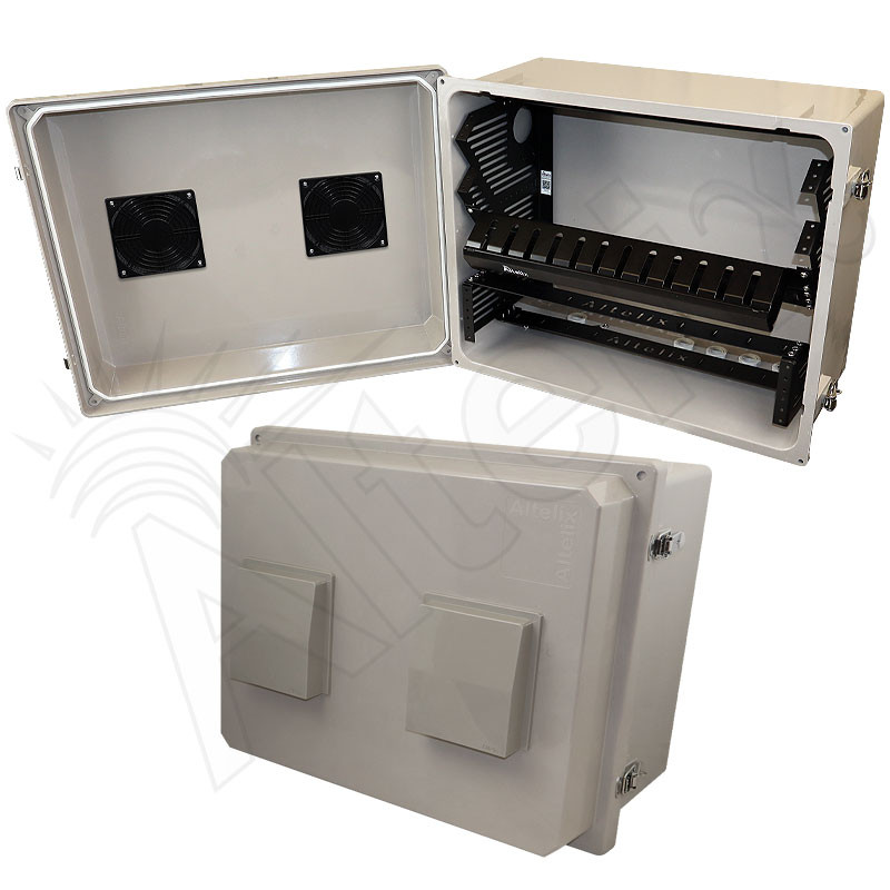 Altelix 16x20x12 Space Saver 19" Wide Vented Equipment Rack Enclosure ...