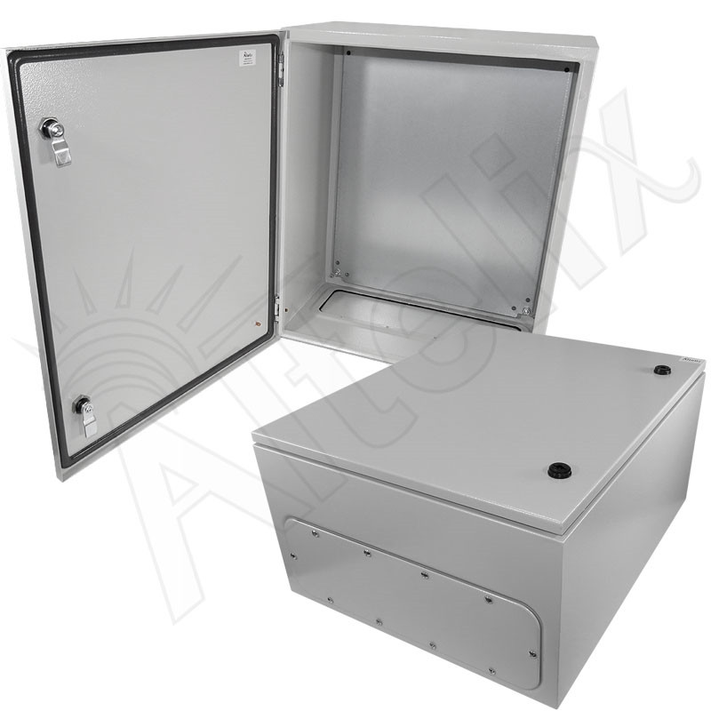 Altelix 24x20x12 NEMA 4X Steel Weatherproof Enclosure with Steel ...