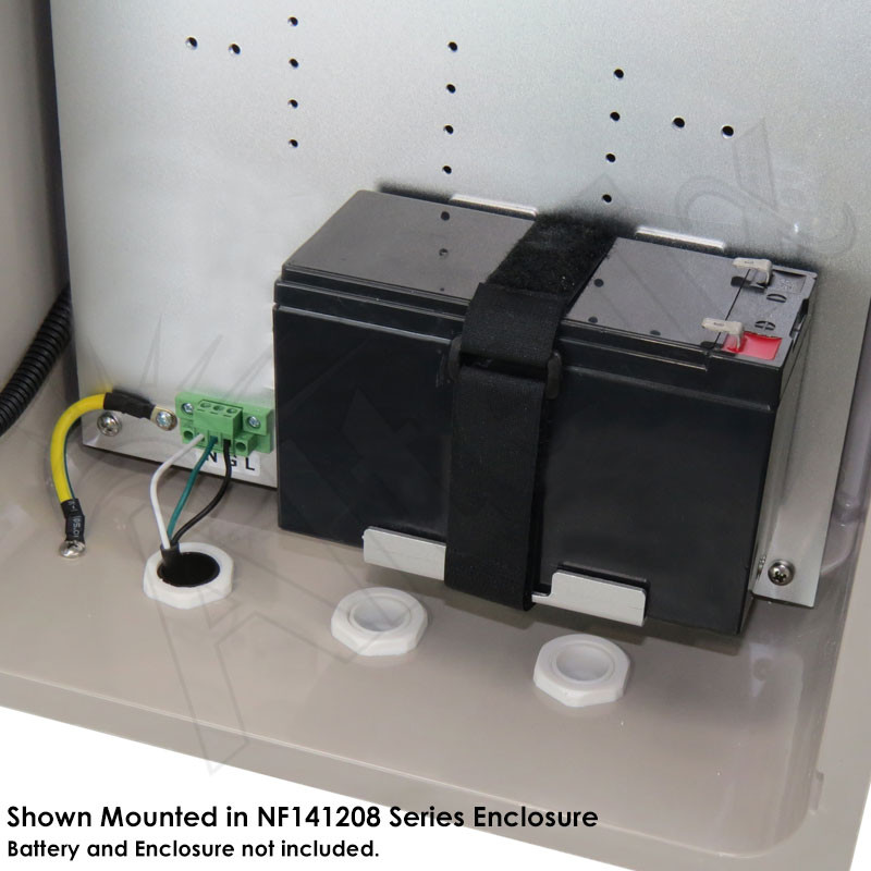 Aluminum SLA Battery Shelf with Battery Strap - Altelix