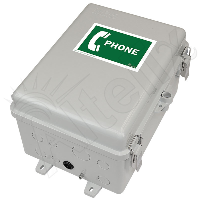 Altelix 12x9x7 IP66 NEMA 4X Outdoor Weatherproof Phone Call Box with ...