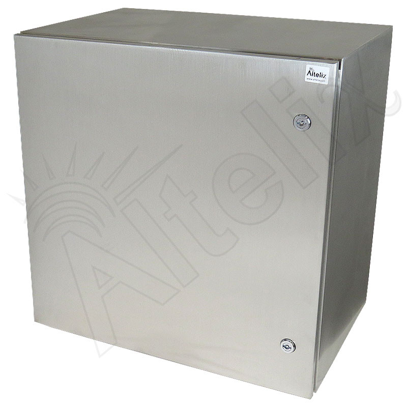 Altelix 24x24x16 NEMA 4X Stainless Steel Weatherproof Enclosure with ...