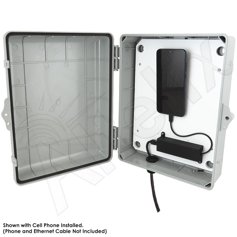 Altelix PoE Weatherproof Emergency Phone Call Box for Cell Phones with ...