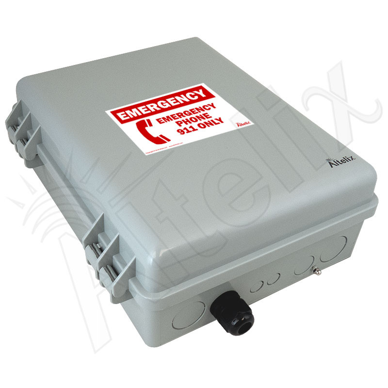 Altelix PoE Weatherproof Emergency Phone Call Box for Cell Phones with ...