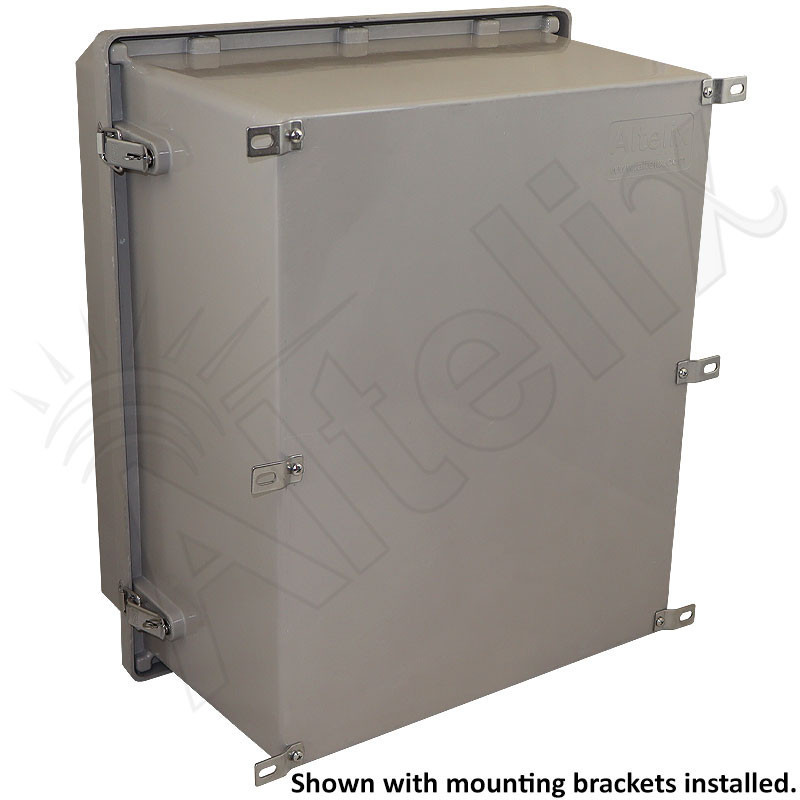 Altelix 20x16x12 Fiberglass Weatherproof Vented NEMA Enclosure with ...