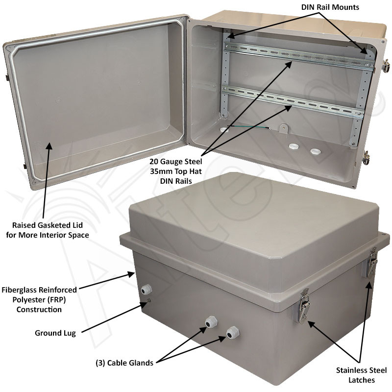 Weatherproof NEMA Enclosures - NEMA Enclosures by Features - DIN Rail ...